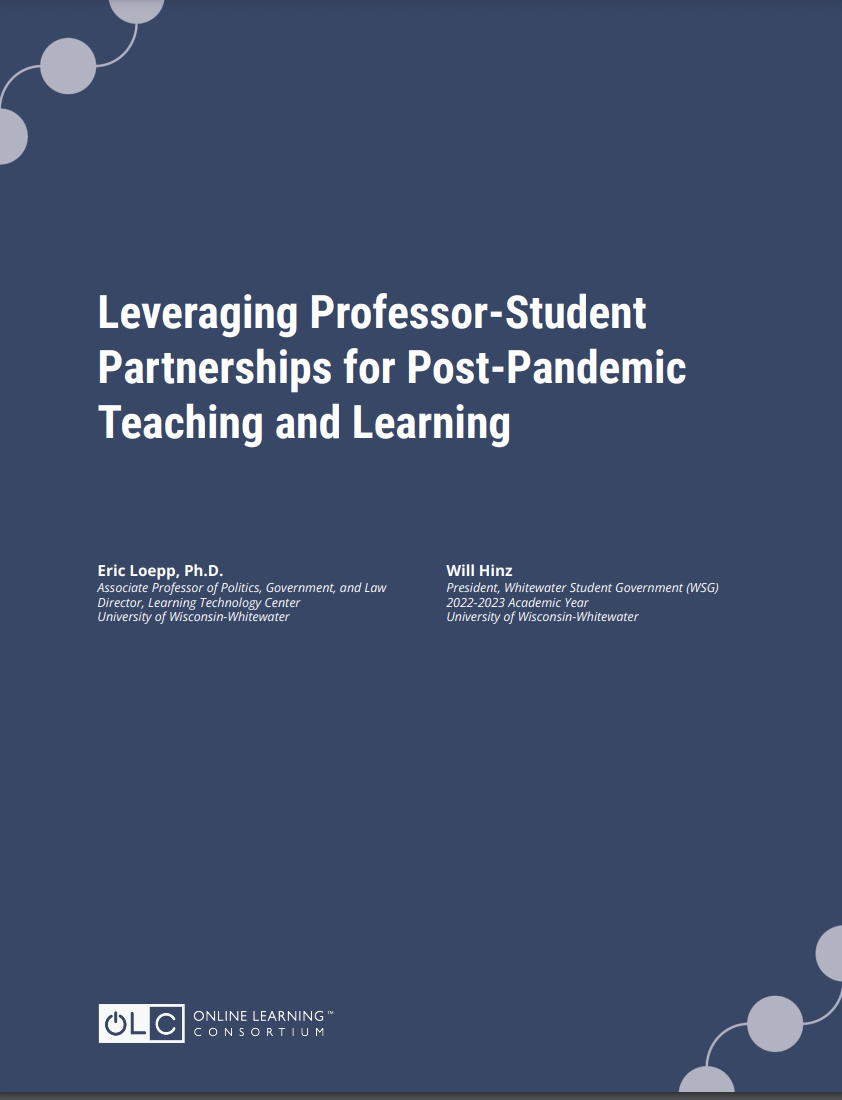 Leveraging Professor-Student Partnerships for Post-Pandemic Teaching ...