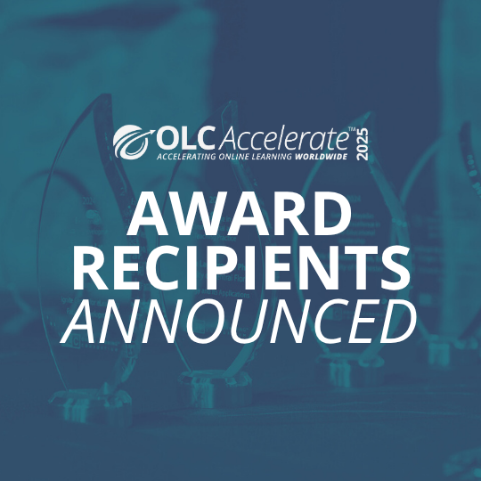 OLC Accelerate 2025 Award Recipients Announced - Online Learning Consortium